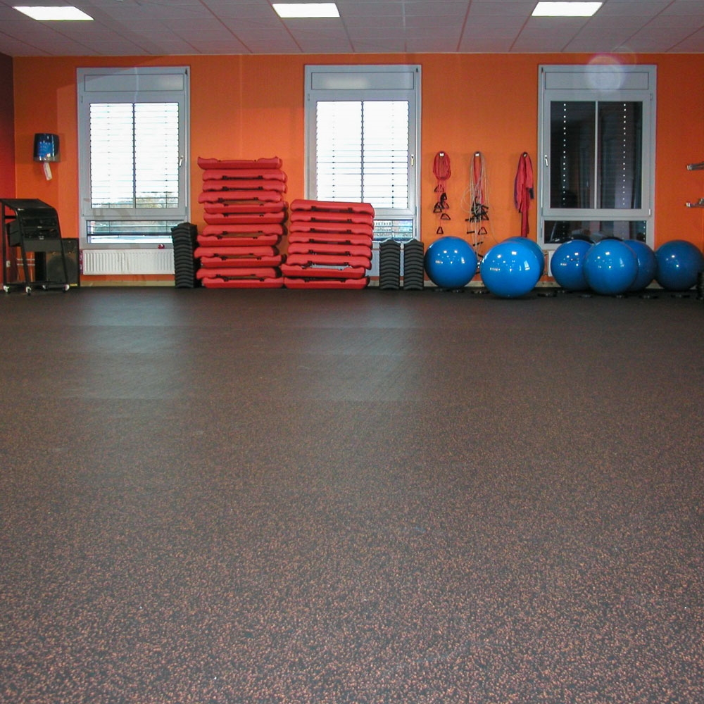 FLEXGARD® Rolled Rubber Flooring - Black/Red FGMP8-480050RED | Order ...